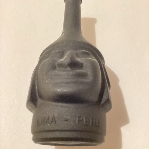 Art | 196s Lima Peru Inca Pisco Mini Liquor Bottle Or Decanter Black ...